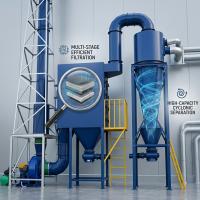 China Cyclone Dust Collector 1.4 Industrial Separator for Cement Plant Dedusting Line for sale