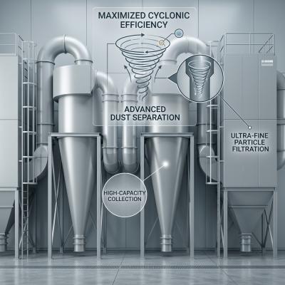 China Cyclone Dust Collector 1.4 Industrial Separator for Cement Plant Dedusting Line for sale