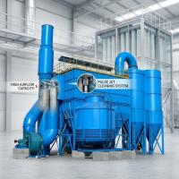 China Dust Filter Pulse Bag Filter 64-6 Machine for Cement Plant Dust Collection Line for sale