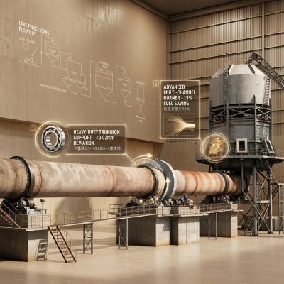 China Active Lime Production Line Rotary Kiln Plant for Quicklime Calcination System for sale