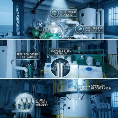 China Fish Oil Refining Equipment Marine Oil Processing Line for Omega 3 Production for sale