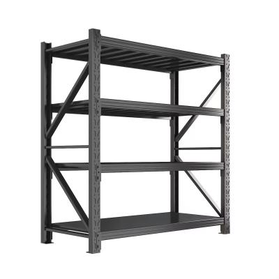 China Powder Coated Medium Duty Racking , Industrial Warehouse Shelving Anti Corrosion for sale