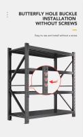 China Powder Coated Medium Duty Racking , Industrial Warehouse Shelving Anti Corrosion for sale