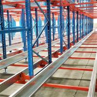 China Cold Rolled Radio Shuttle Storage Rack Warehouse Racking System Customized Density for sale