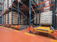 China Powder Coated Remote Control Radio Shuttle Racking System For Pallet Storage for sale