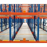 China Customized Q235B Steel Pallet Glide Back Rack System with Adjustable Beam Levels for sale