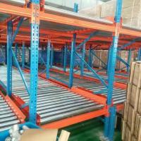 China Steel Material Gravity Flow Storage Racks Safety System With Adjustable Levels for sale