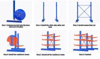 China Adjustable Arm Length Cantilever arm rack for Heavy Storage Height up to 20 Feet for sale