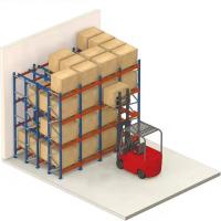 China Customized Heavy Duty Push Back Pallet Racking Solution Epoxy Coated Adjustable Beam Levels 500-1200mm Depth for sale