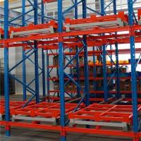 China Customized Powder Coated Push Back Pallet Racking Heavy Duty With 2-6 Levels for sale