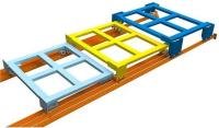 China Customized Powder Coated Push Back Pallet Racking Heavy Duty With 2-6 Levels for sale