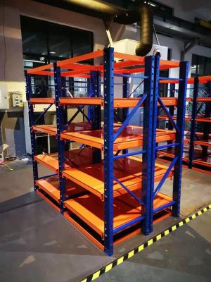 China 500-2000kg/layer Blue/Orange/Grey Steel Mould Racking Easy Assembly with 2-5 Layers for sale