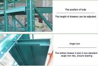 China Heavy Duty Steel Mould Racking with 1500kg/Layer Capacity in Blue/Orange/Grey Finish for sale