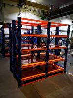 China Heavy Duty Steel Mould Racking with 1500kg/Layer Capacity in Blue/Orange/Grey Finish for sale