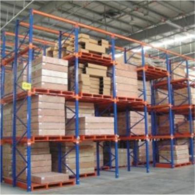 China Logistic Heavy Duty Drive In Pallet Racking , Adjustable Drive Through Racking for sale