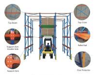 China Logistic Heavy Duty Drive In Pallet Racking , Adjustable Drive Through Racking for sale