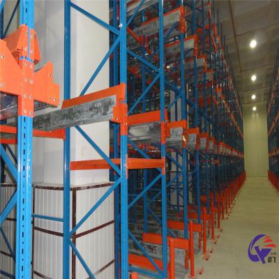 China Cold Rolled Radio Shuttle Pallet Racking System Density Pallet Storage Solution for sale
