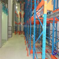 China Cold Rolled Radio Shuttle Pallet Racking System Density Pallet Storage Solution for sale