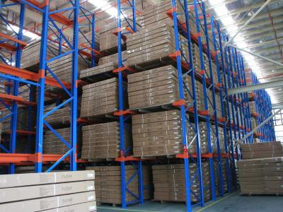 China Customizable Steel Q235 Drive in Pallet Racking System with Epoxy Finish for sale