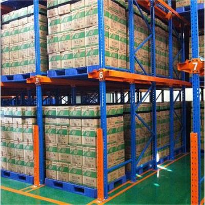 China Density Steel Q235 Drive in Pallet Racking Beams with Tailored Epoxy Electrostatic Painted Surface for sale