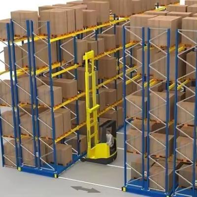 China Heavy Duty Steel Mobile Racking System Customizable Layers with 30000kg/layer Load Capacity for sale