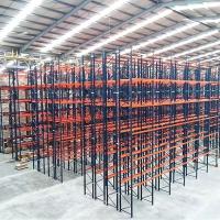 China Adjustable Double Deep Storage Rack For Filo Logistics Customized Warehouse for sale