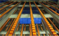 China Semi Closed Heavy Load Selective Pallet Gravity Flow Racks For Warehouse Storage for sale