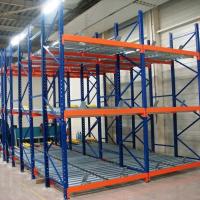 China Industrial Customized Gravity Pallet Racking , Adjustable Storage Steel Racking System for sale