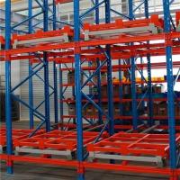 China Adjustable Semi-closed Push Back Pallet Racking System For Filo Forklift 5-15m Height for sale