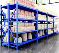 China Medium Duty Warehouse Storage Shelves Racking with Rust-Resistant Coating Height 0-5m for sale