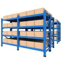 China Medium Duty Warehouse Storage Shelves Racking with Rust-Resistant Coating Height 0-5m for sale