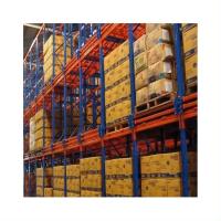 China Customized Steel Q235B Push Back Pallet Racking For Increased Storage Density for sale