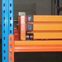 China Warehouse Storage Push Back Rack System With Forklift And Nested Wheeled Carts for sale