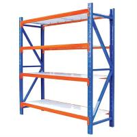 China Powder Coating Longspan Metal Medium Duty Racking With CE ISO Certificated for sale