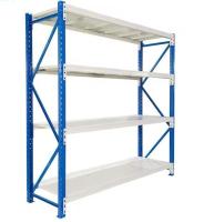 China Powder Coating Longspan Metal Medium Duty Racking With CE ISO Certificated for sale