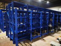 China Powder Coating Steel Drawer Type Mould Rack for Warehouse 100.000kg Package Gross Weight for sale