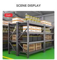 China Adjustable Medium Duty Shelves for Garage Warehouse Customized Industrial Steel Storage for sale
