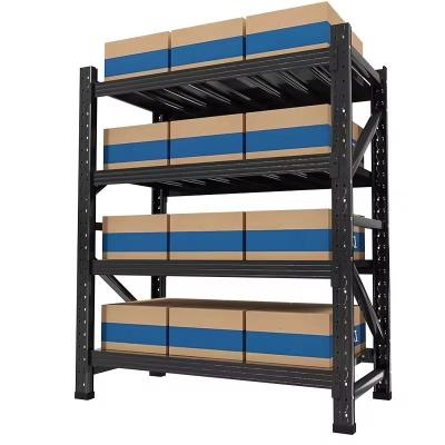 China Closed Open Medium Duty Customized Steel Long Span Rack with Anti-Rust Powder Coating for sale