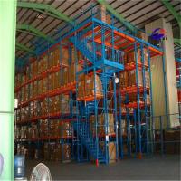 China Powder Coating Mezzanine Racking System ,  Warehouse Storage Mezzanine Platform for sale