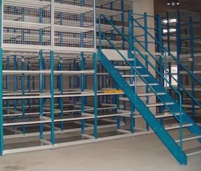China 2 Floors Mezzanine Racking System , Industrial Storage Mezzanine Platforms for sale