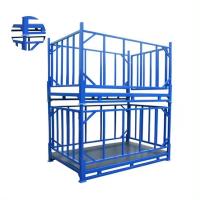 China Cold Rolled Steel Foldable Stack Racking Stackable Shelves For Rod Customized for sale