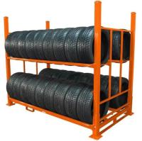 China High Density Warehouse Stacking Racks , Truck Spare Metal Stacking Shelves for sale