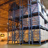 China Customized Color Powder Coated Double Deep Warehouse Storage System Heavy Duty for sale