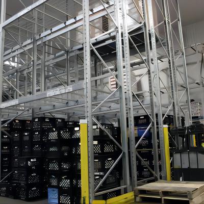 China Heavy Duty Double Deep Pallet Rack System Custom Colors Weight Capacity for sale
