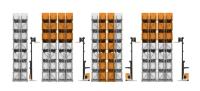 China Customized Powder Coated Double Deep Pallet Racking Heavy Duty Storage System for sale