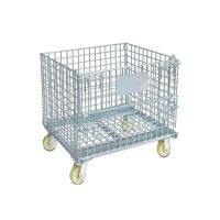 China Heavy Duty Stackable Wire Mesh Pallet Cage With 4.2-6mm Wire Diameter for sale
