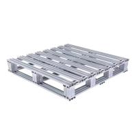 China Rectangular Shape Metal Stacking Loaded Pallets 30 Lbs Weight 4 Way Forklift for sale