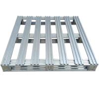 China Rectangular Shape Metal Stacking Loaded Pallets 30 Lbs Weight 4 Way Forklift for sale