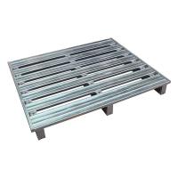 China Rectangular Shape Metal Stacking Loaded Pallets 30 Lbs Weight 4 Way Forklift for sale