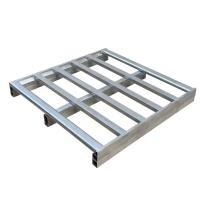 China Rectangular Shape Metal Stacking Loaded Pallets 30 Lbs Weight 4 Way Forklift for sale